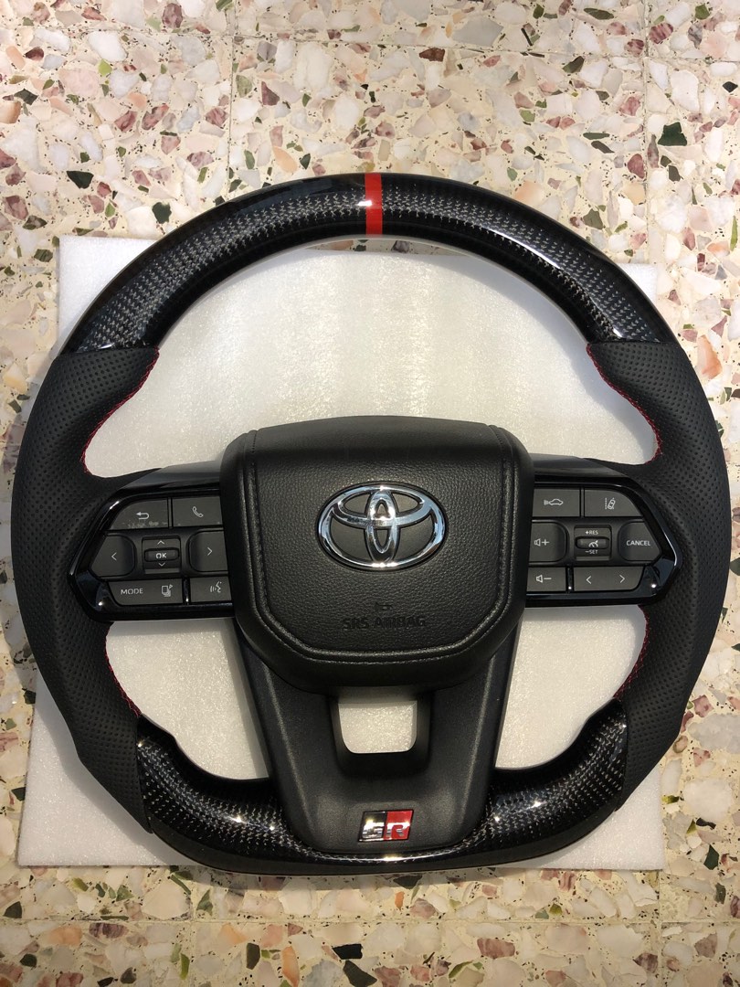 Toyota carbon fiber steering wheel, Car Accessories, Accessories on ...