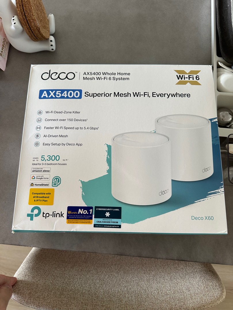 TP-LINK Deco x60 AX5400 Mesh WiFi 6, Computers & Tech, Parts & Accessories, Networking on Carousell