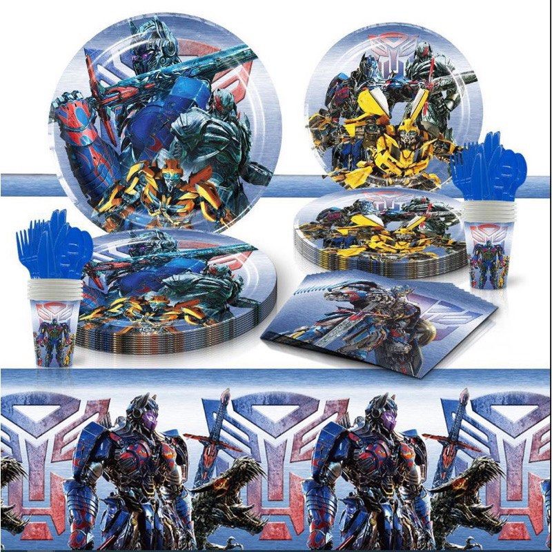 Transformers Happy Birthday Party Balloons Celebration Theme Plates ...