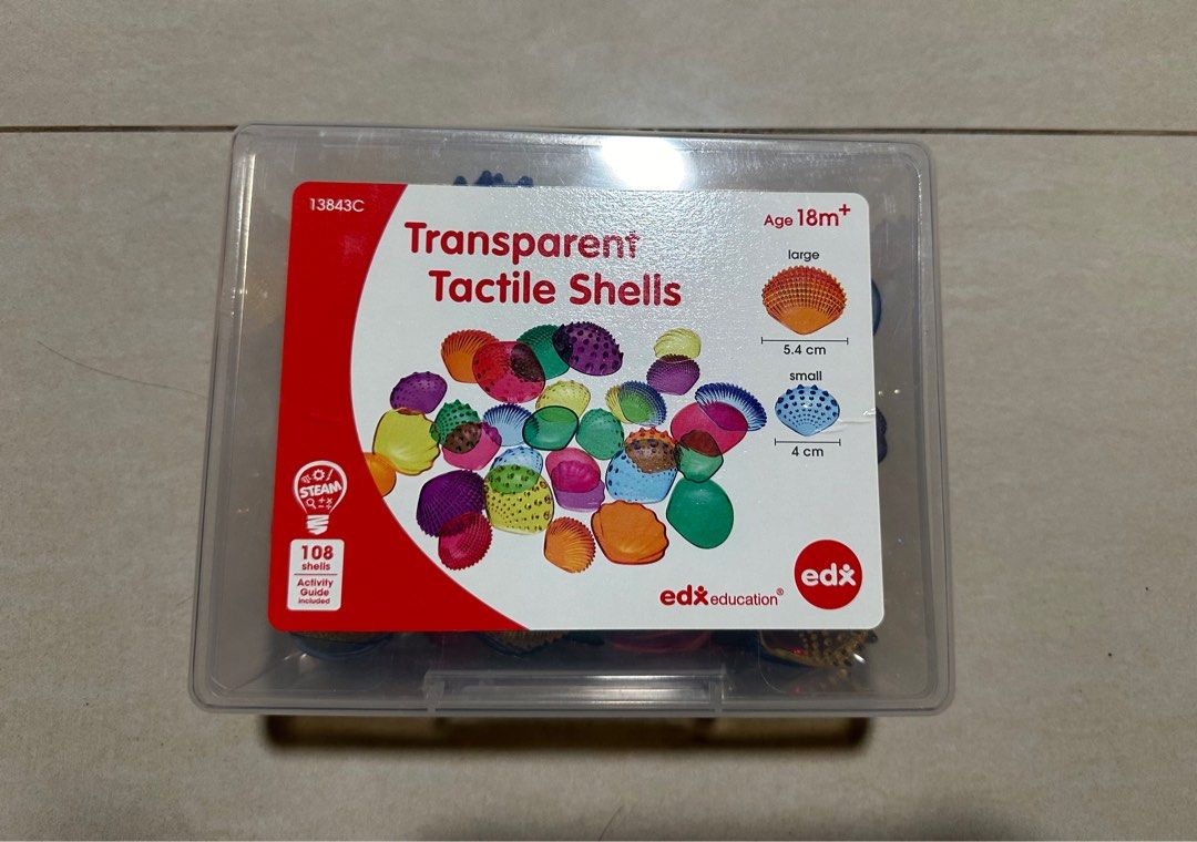 Transparent Tactile Shells, Hobbies & Toys, Toys & Games on Carousell