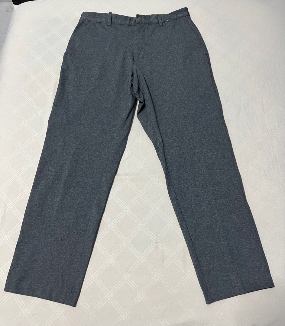 Uniqlo Grey Smart Ankle Pants, Men's Fashion, Bottoms, Trousers on ...
