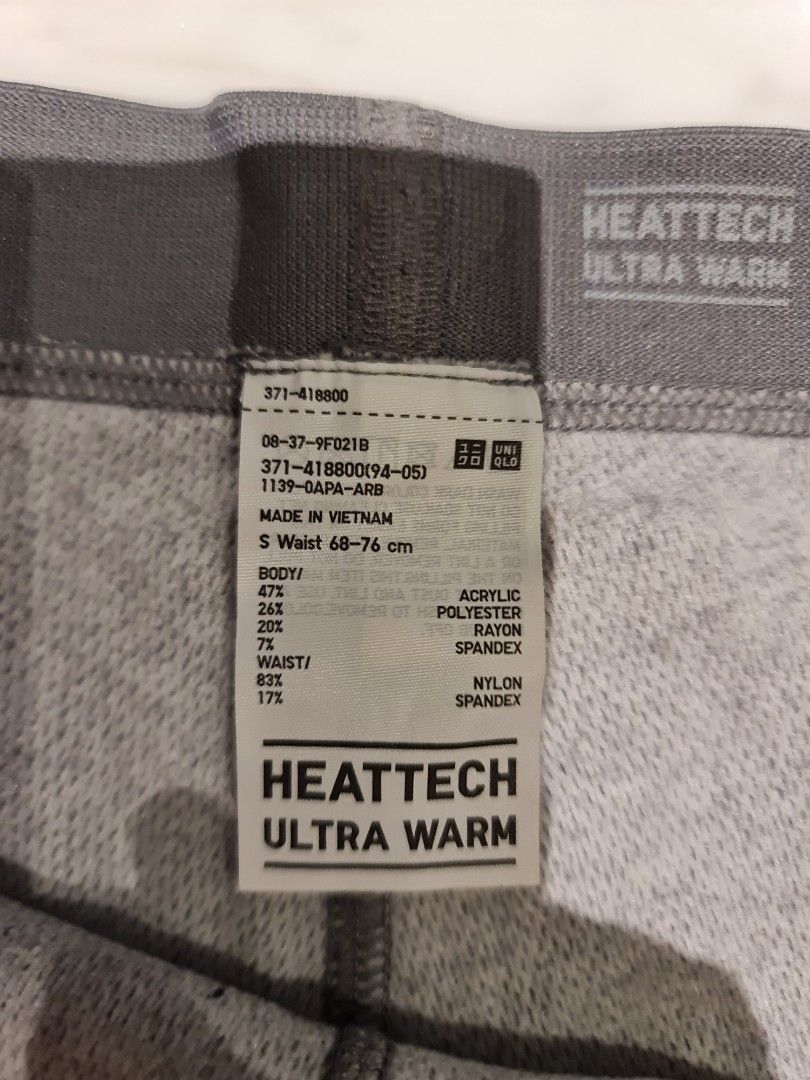 Uniqlo heattech ultra warm long sleeve top and long john, Men's Fashion ...
