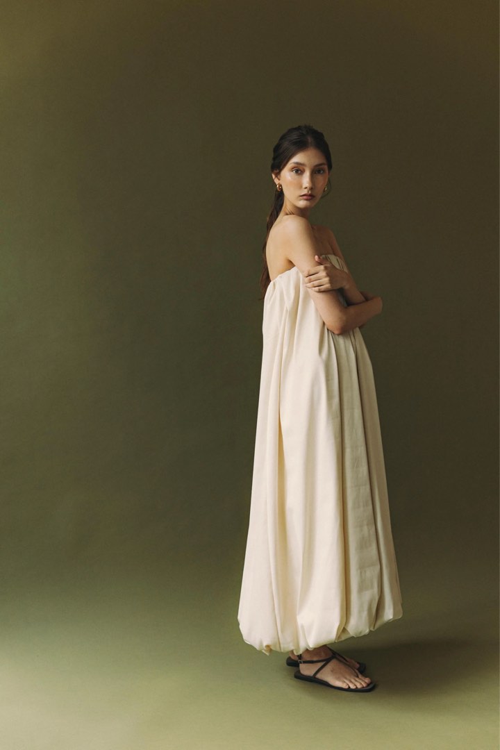 Vania Romoff Alva Dress in Cream, Women's Fashion, Dresses & Sets ...