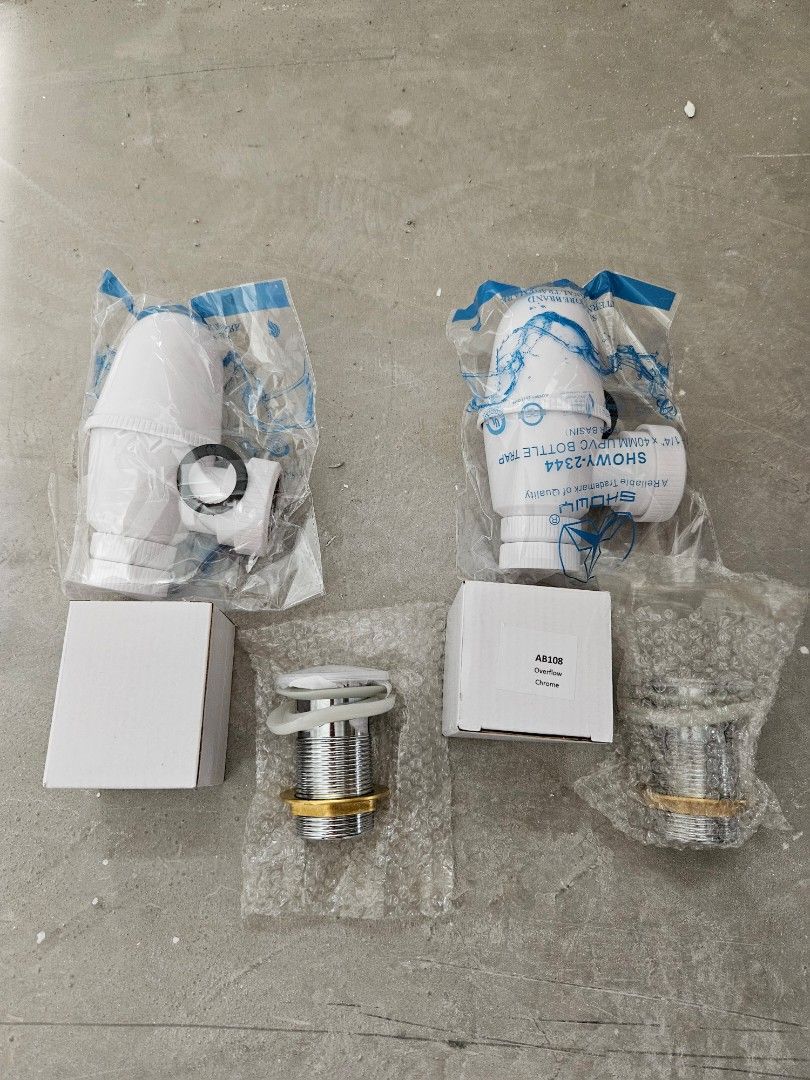 Vanity Sink Stopper x 2, Furniture & Home Living, Bathroom & Kitchen ...