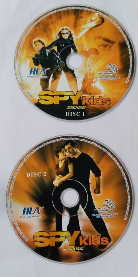 VCD - SPY KIDS (2001) & SPY KIDS 2: THE ISLAND OF LOST DREAMS (2002 ...