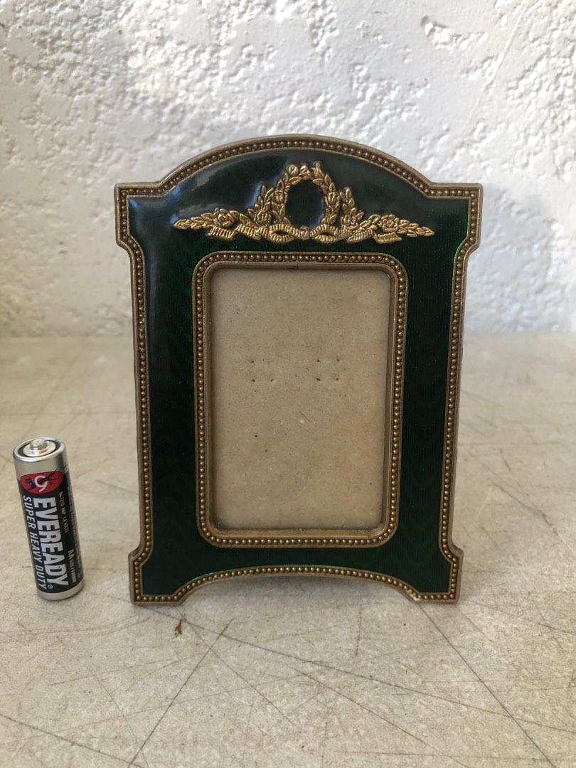 Vintage Small Brass Metal Picture Photo Frame, Furniture & Home Living ...