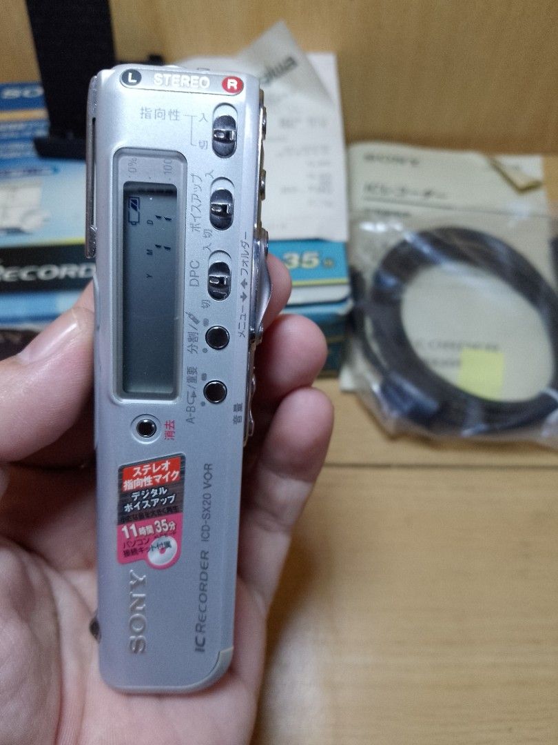 Vintage Sony recorder icd-sx20, Audio, Voice Recorders on Carousell
