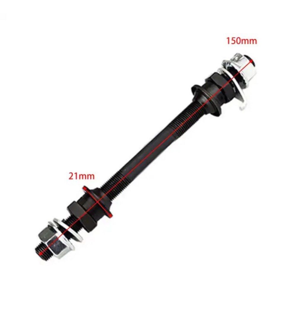 *Wheel Axle Shaft M10 Hub Axle Front Rear Solid Spindle Shaft MTB Road ...