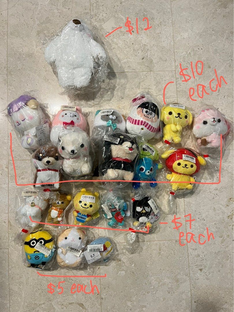WTS Toreba crane game claw machine plush soft toy keychain authentic ...