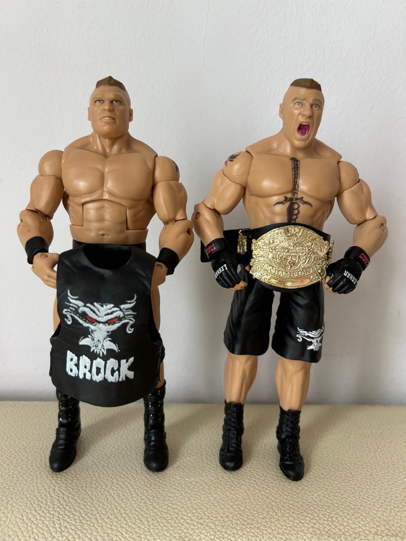 WWE Elite/ Basic "Here Comes The Pain" Brock Lesnar WWF, Hobbies & Toys ...