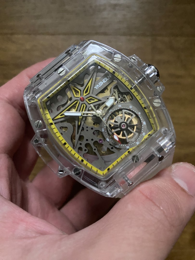 Yashidun Skeletonised Automatic Watch, Men's Fashion, Watches ...