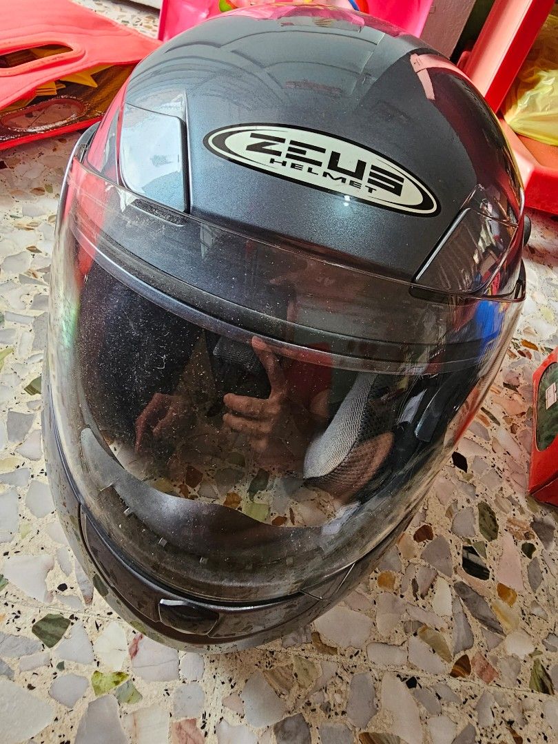 Zeus full face helmet with sunshade, Motorcycles, Motorcycle ...