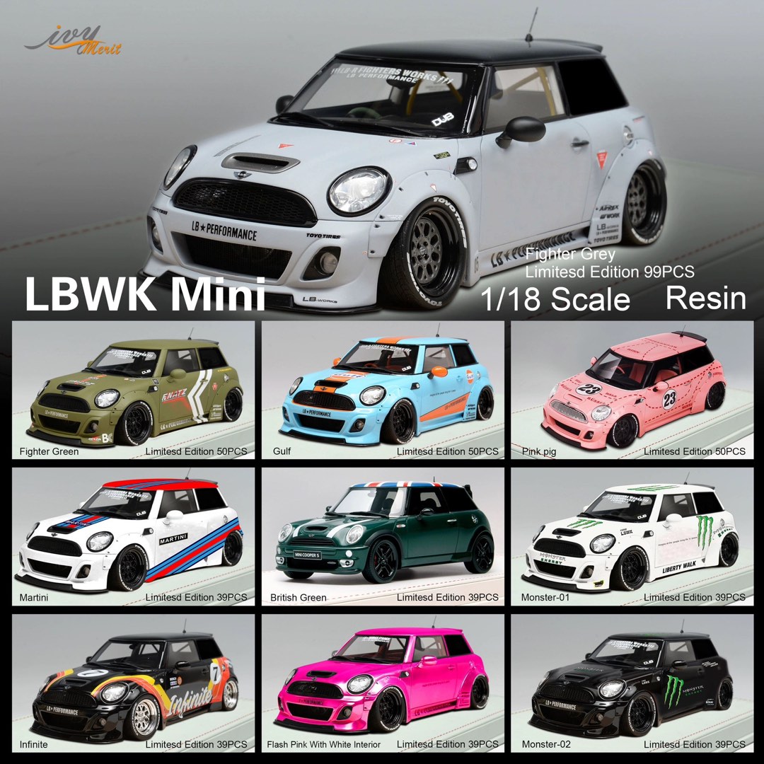 1/18 Ivy Mini Cooper LBWK (come with display case), Hobbies & Toys ...