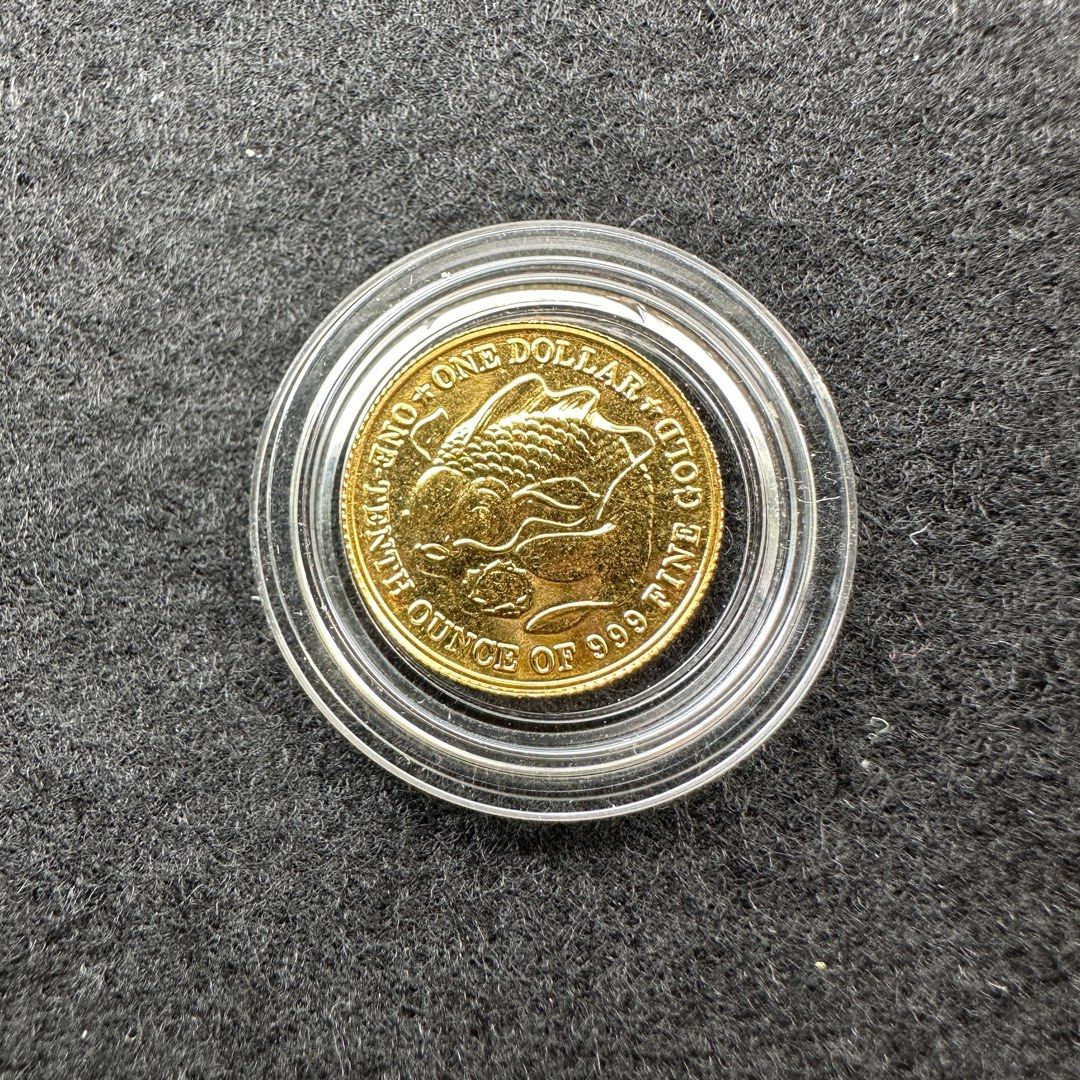 1983 Singapore 1/10 oz gold carp $1 coin, Hobbies & Toys, Memorabilia ...
