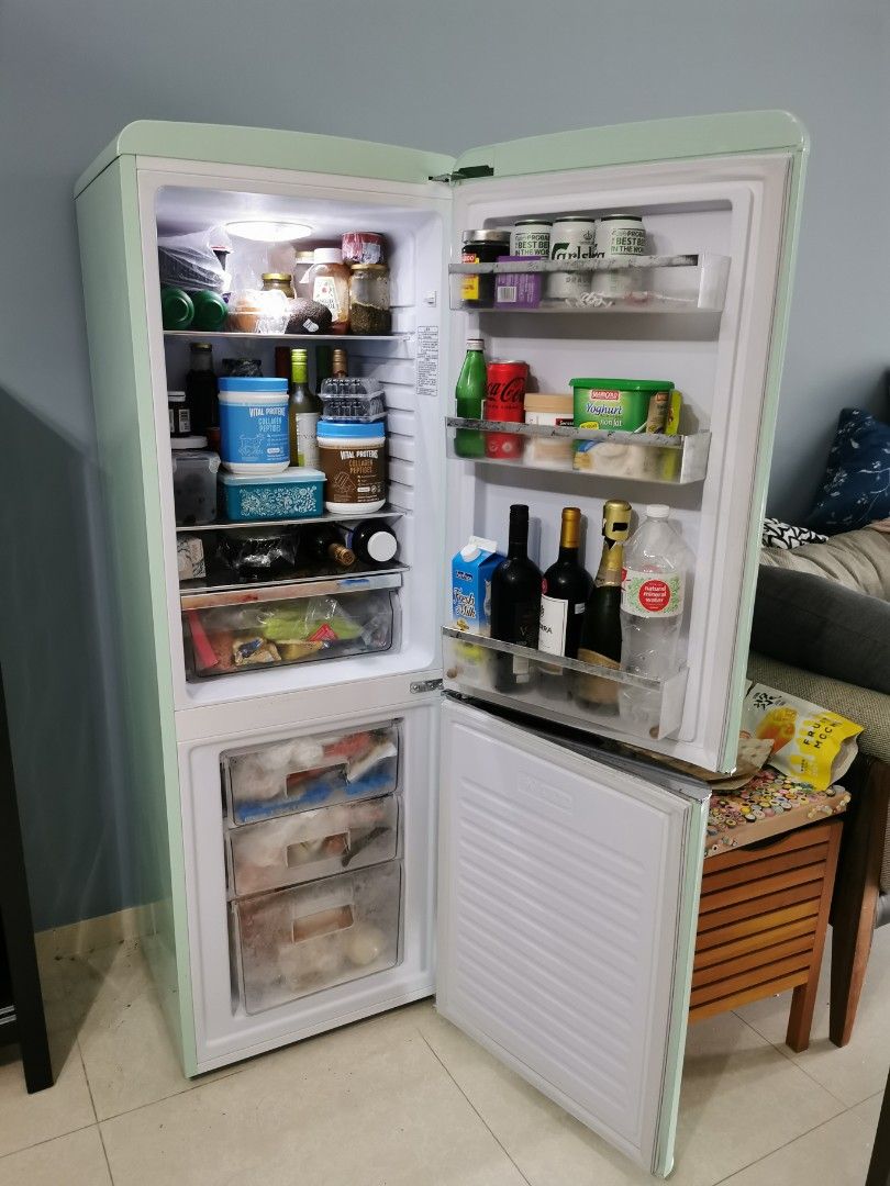 1year-old 203L retro fridge, TV & Home Appliances, Kitchen Appliances ...