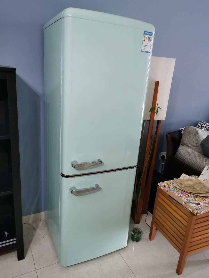 1year-old 203L retro fridge, TV & Home Appliances, Kitchen Appliances ...