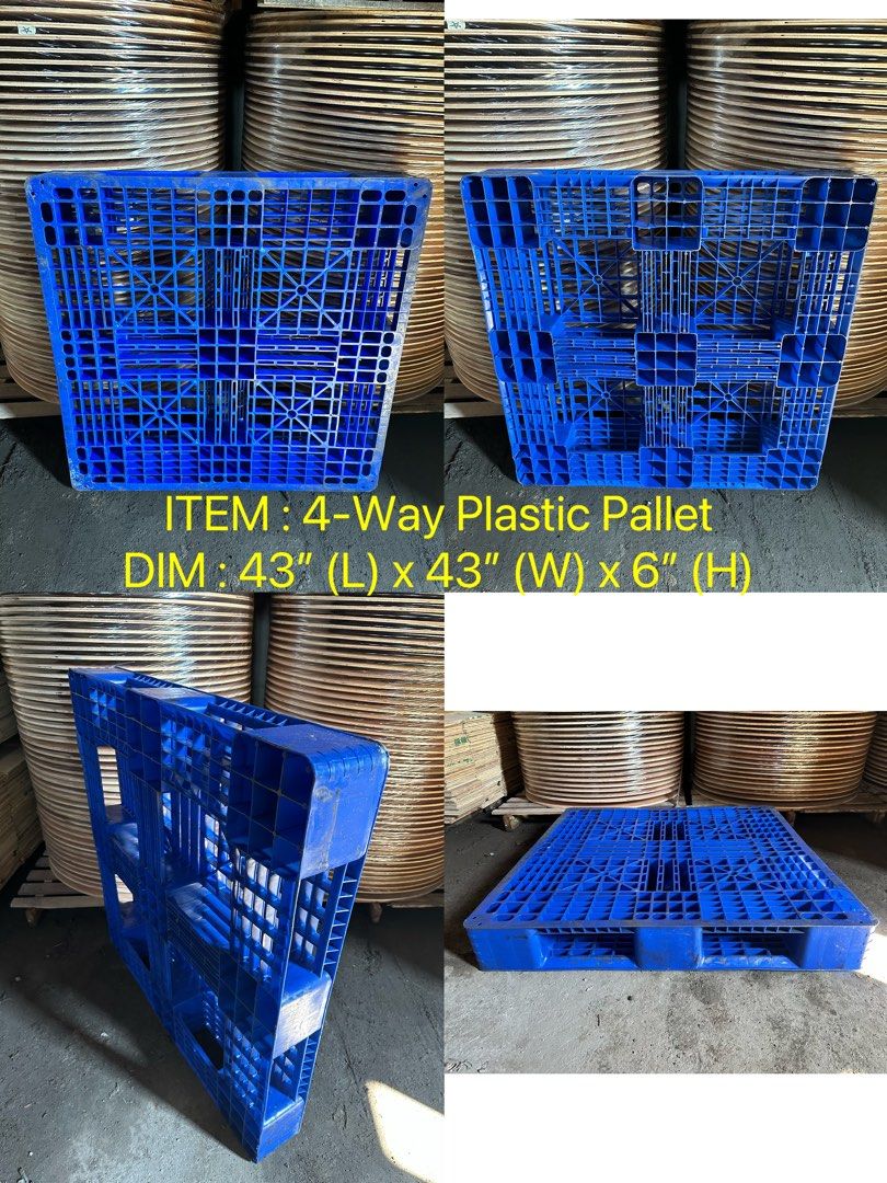 2nd Hand 4-Way Plastic Pallet, Furniture & Home Living, Home ...