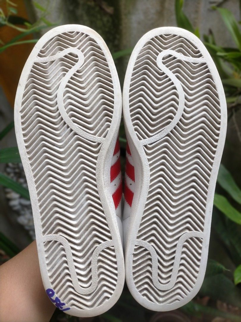 7 MEN Adidas Superstar Red Stripes, Men's Fashion, Footwear, Sneakers ...