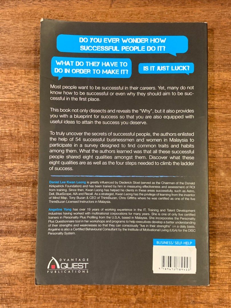 8 Success Qualities of Outstanding People book by Daniel Lee & Angeline ...