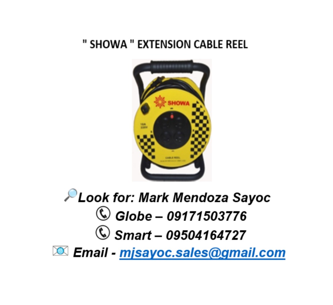" SHOWA " EXTENSION CABLE REEL, Commercial & Industrial, Construction ...