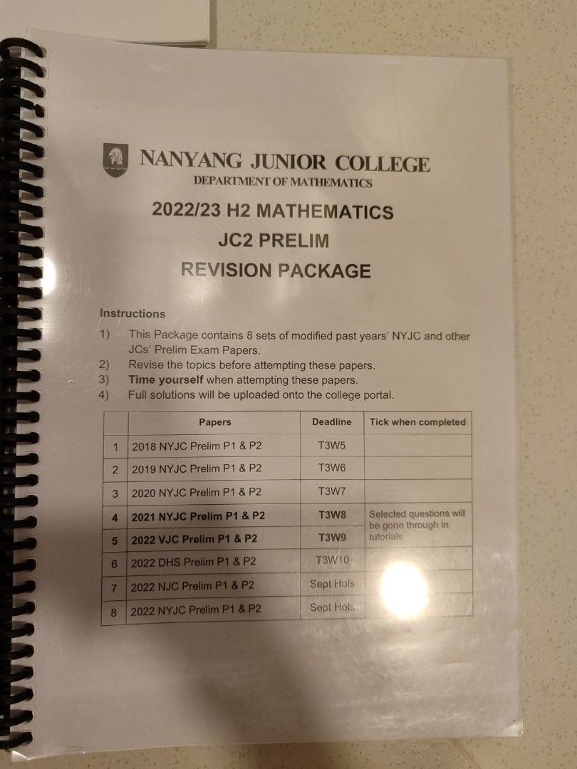 A Level Mathematics School Papers With Answers, Hobbies & Toys, Books ...