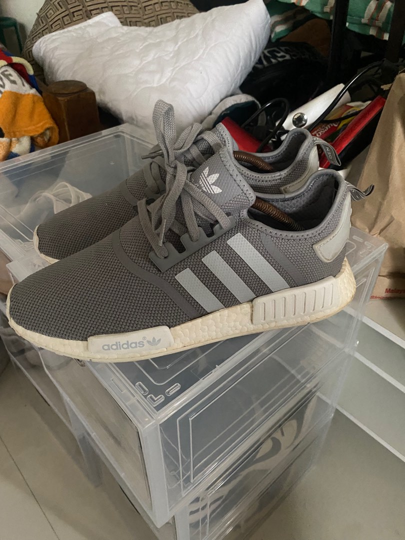 adidas NMD R1 Gray, Men's Fashion, Footwear, Sneakers on Carousell
