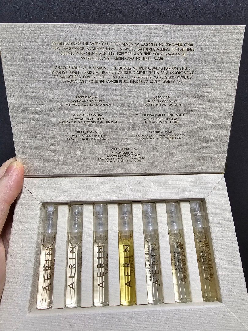 Aerin perfume sample set, Beauty & Personal Care, Fragrance ...