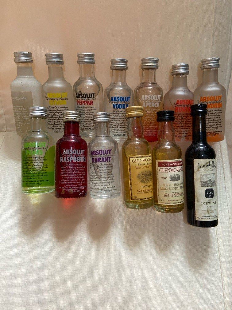 Alcohol Miniatures - Collection, Food & Drinks, Alcoholic Beverages on ...