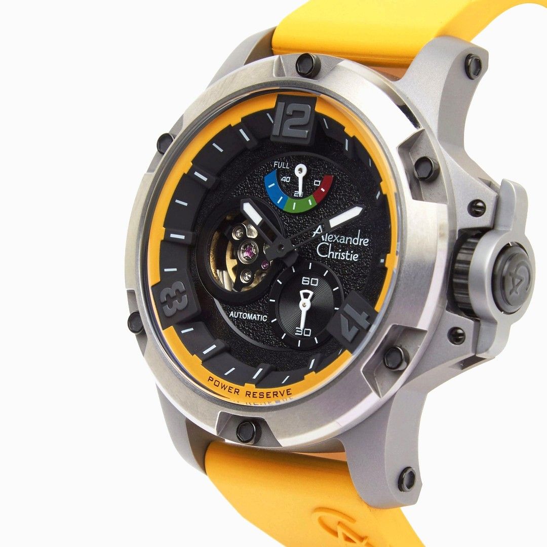 Alexandre Christie Special Edition Titanium Automatic Watch, Men's ...