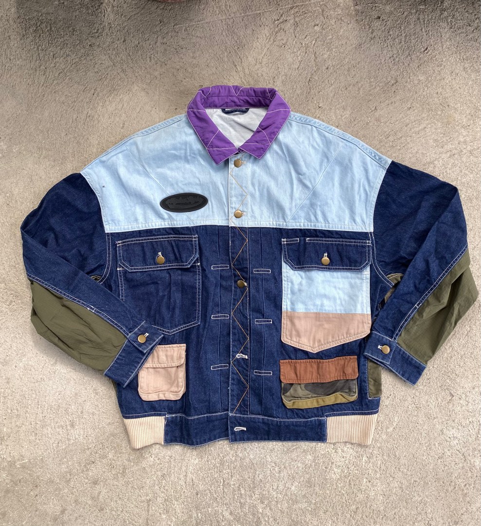 Alpha Style SS21 Patchwork Jacket, Men's Fashion, Coats, Jackets and ...