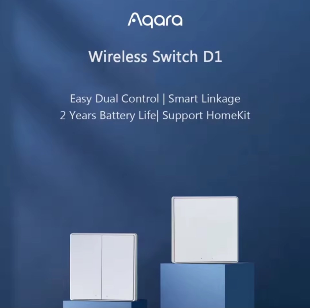 AQARA Smart Wireless Switch D1 (1-gang S$26 & 2-gang S$29) - support ...