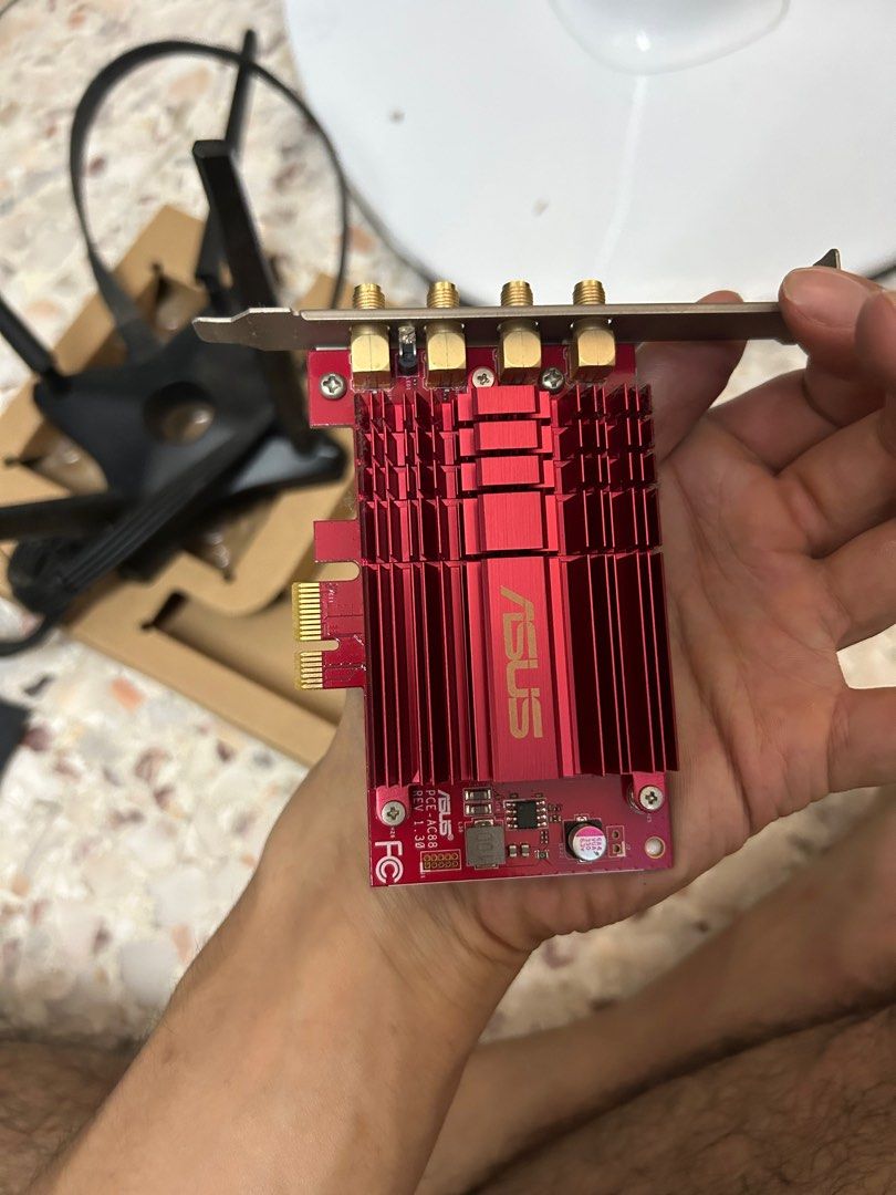 ASUS PCE-AC88 4x4 Dual-band WiFi PCI-E adapter, Computers & Tech, Parts ...