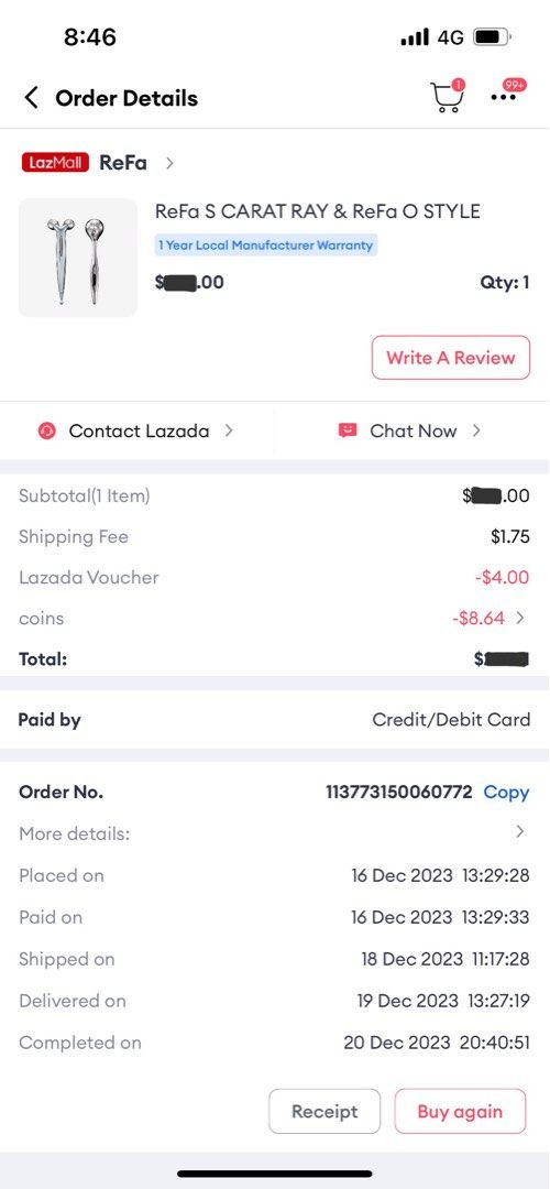 [Authentic] ReFa O STYLE Roller, Health & Nutrition, Massage Devices on Carousell