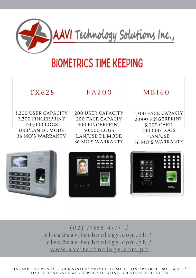 BIOMETRICS TIME KEEPING DEVICE, Computers & Tech, Office & Business ... BIOMETRICS TIME KEEPING DEVICE, Computers & Tech, Office & Business ...