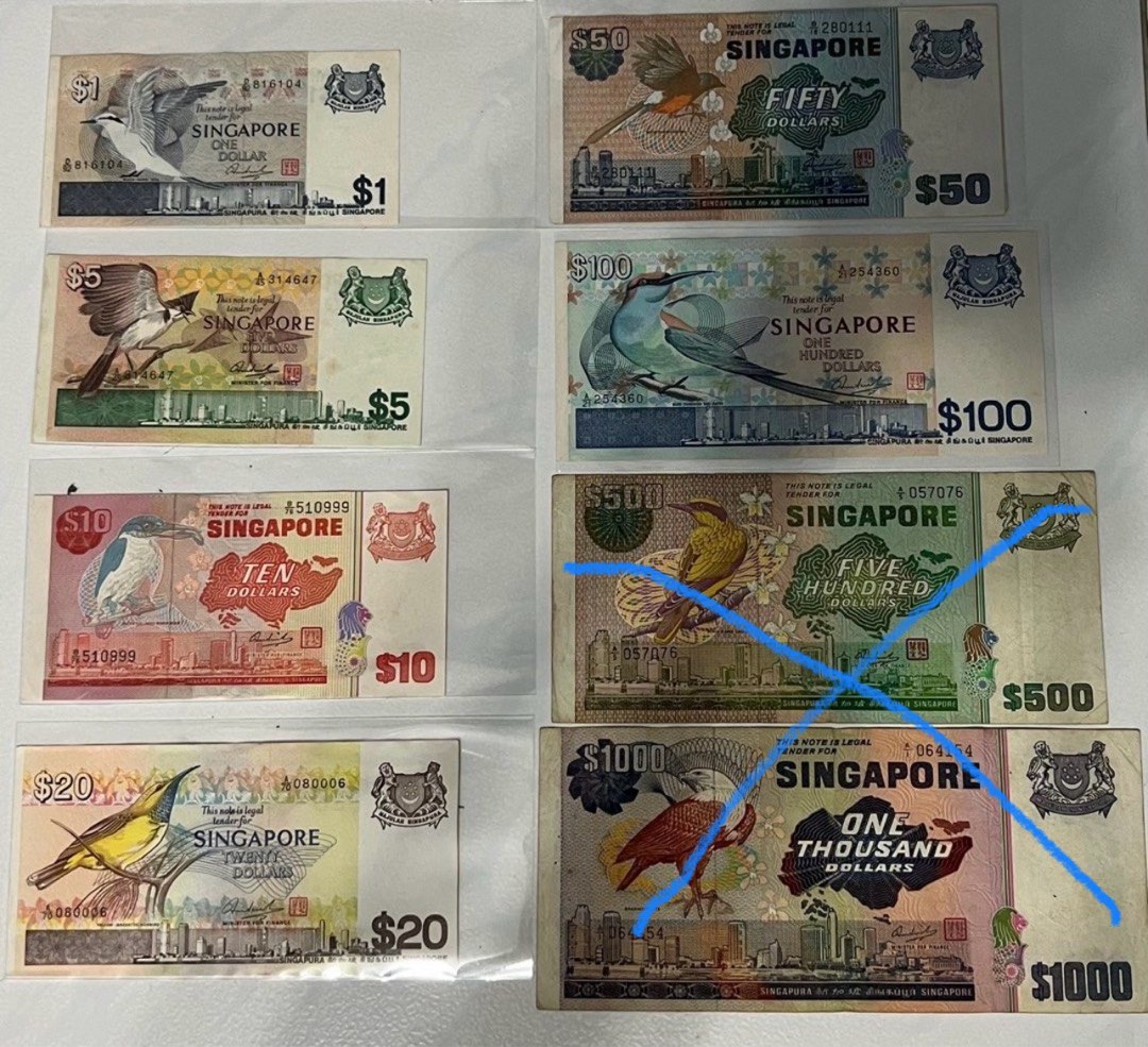Bird series note $1 to $100, Hobbies & Toys, Memorabilia & Collectibles ...