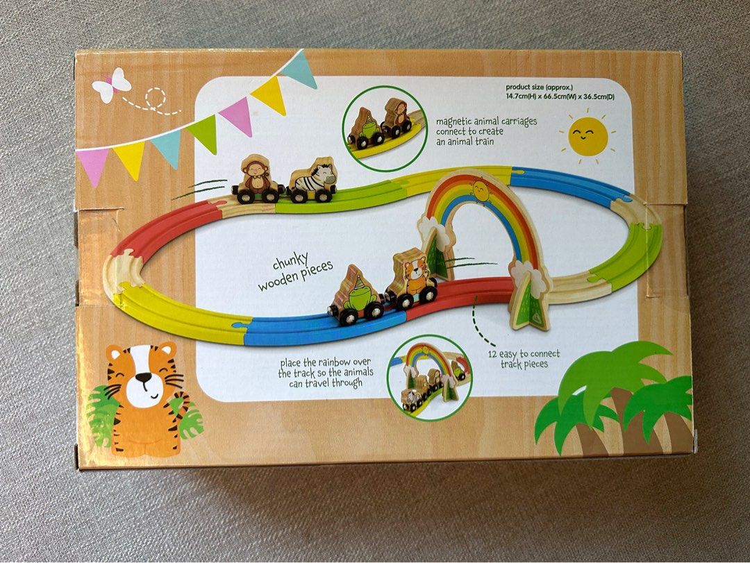 [BNIB] ELC Wooden Animal Train Set, Hobbies & Toys, Toys & Games on ...