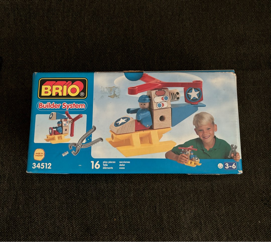 Brio Builder System Helicopter, Hobbies & Toys, Toys & Games on Carousell