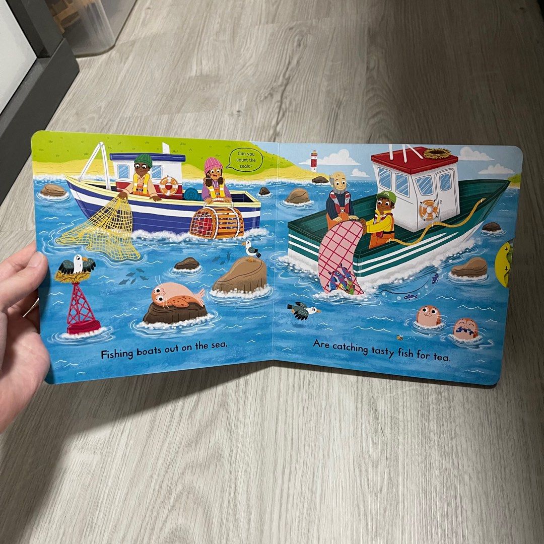 busy boat book (with flaps and sliders), Hobbies & Toys, Books ...