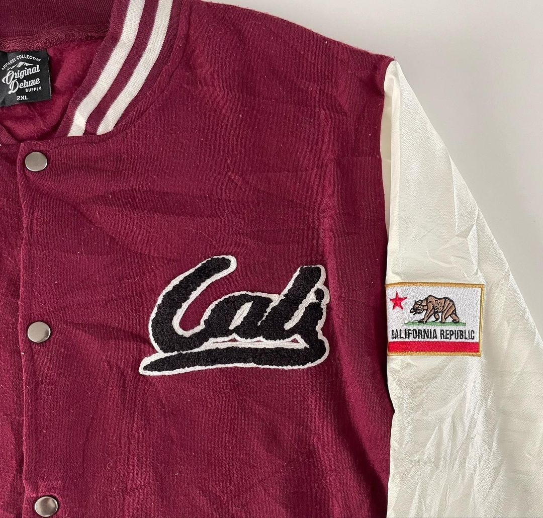 California Bear Letterman Varsity Jacket (XXL), Men's Fashion, Coats ...