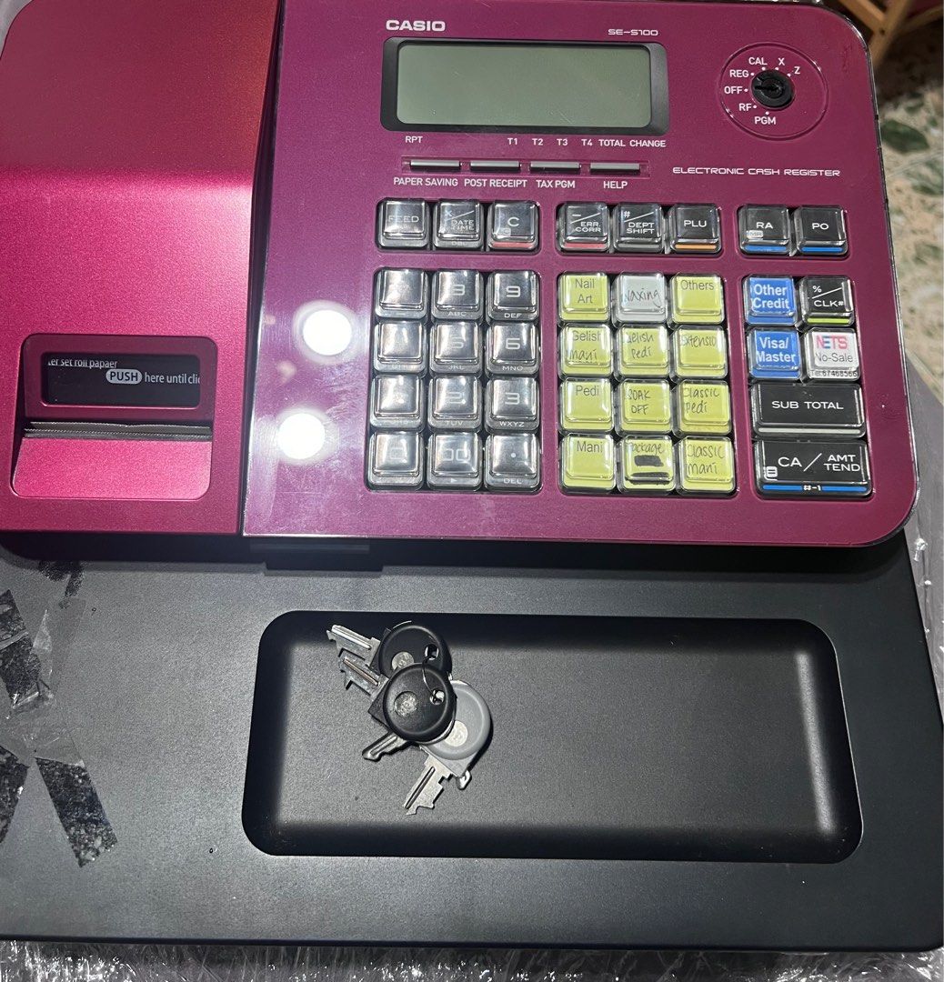 Casio SE-S100 Cash Register ECR POS, Computers & Tech, Office ...