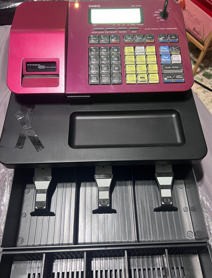 Casio SE-S100 Cash Register ECR POS, Computers & Tech, Office ...