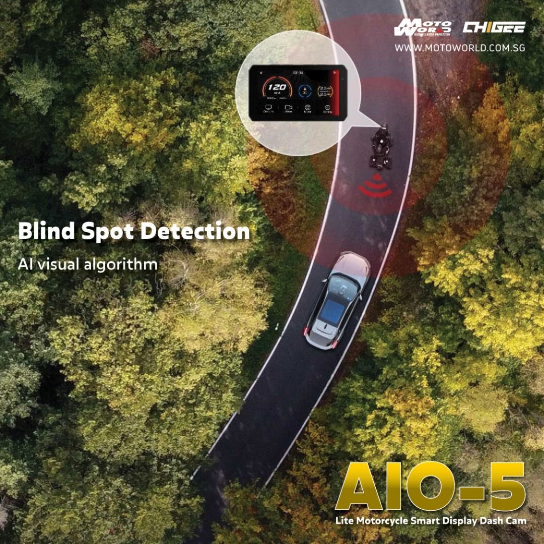 Chigee AIO-5 Lite Motorcycle Headunit Smart Display Navigation / Dash ...