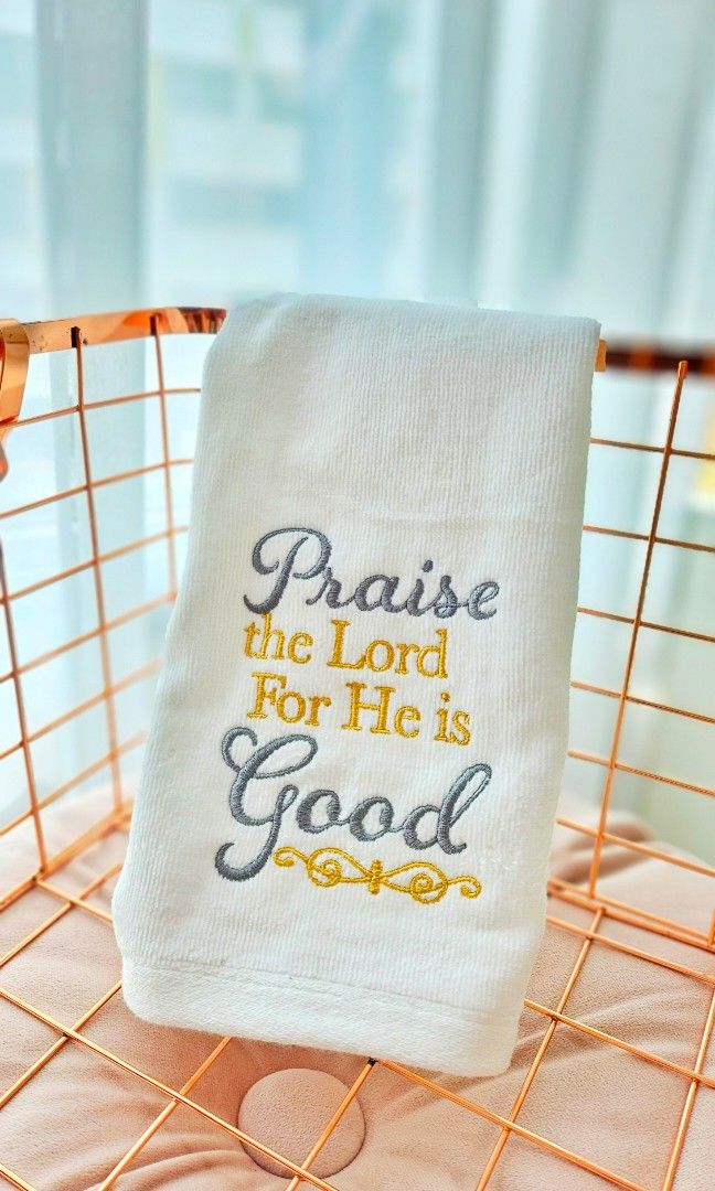 Christian Bible verses towel, Furniture & Home Living, Bedding & Towels ...