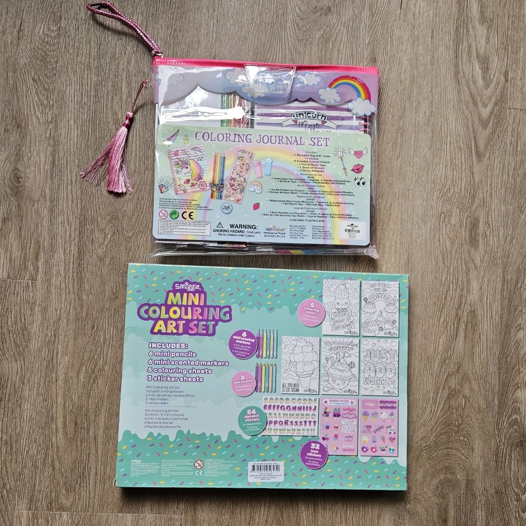 Colouring Art Set / Smiggle Colouring Art Set, Hobbies & Toys ...