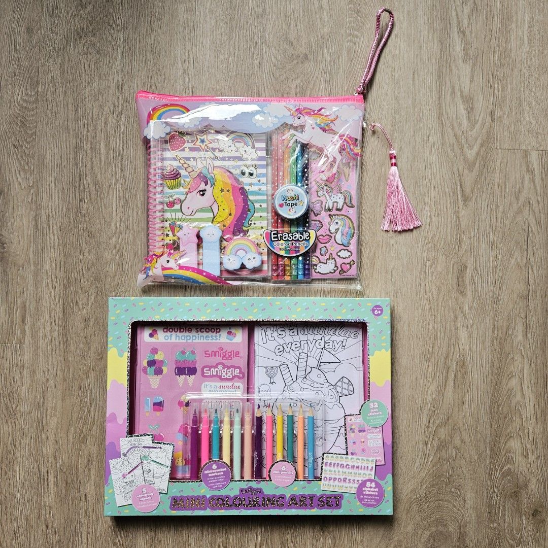Colouring Art Set / Smiggle Colouring Art Set, Hobbies & Toys ...