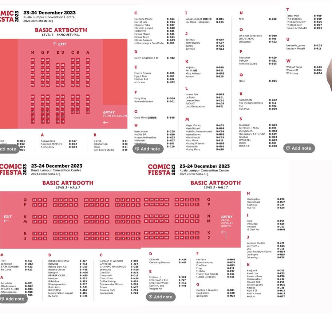 COMIC FIESTA 2023 PERSONAL SHOPPER SERVICE anime merchandise, Hobbies ...