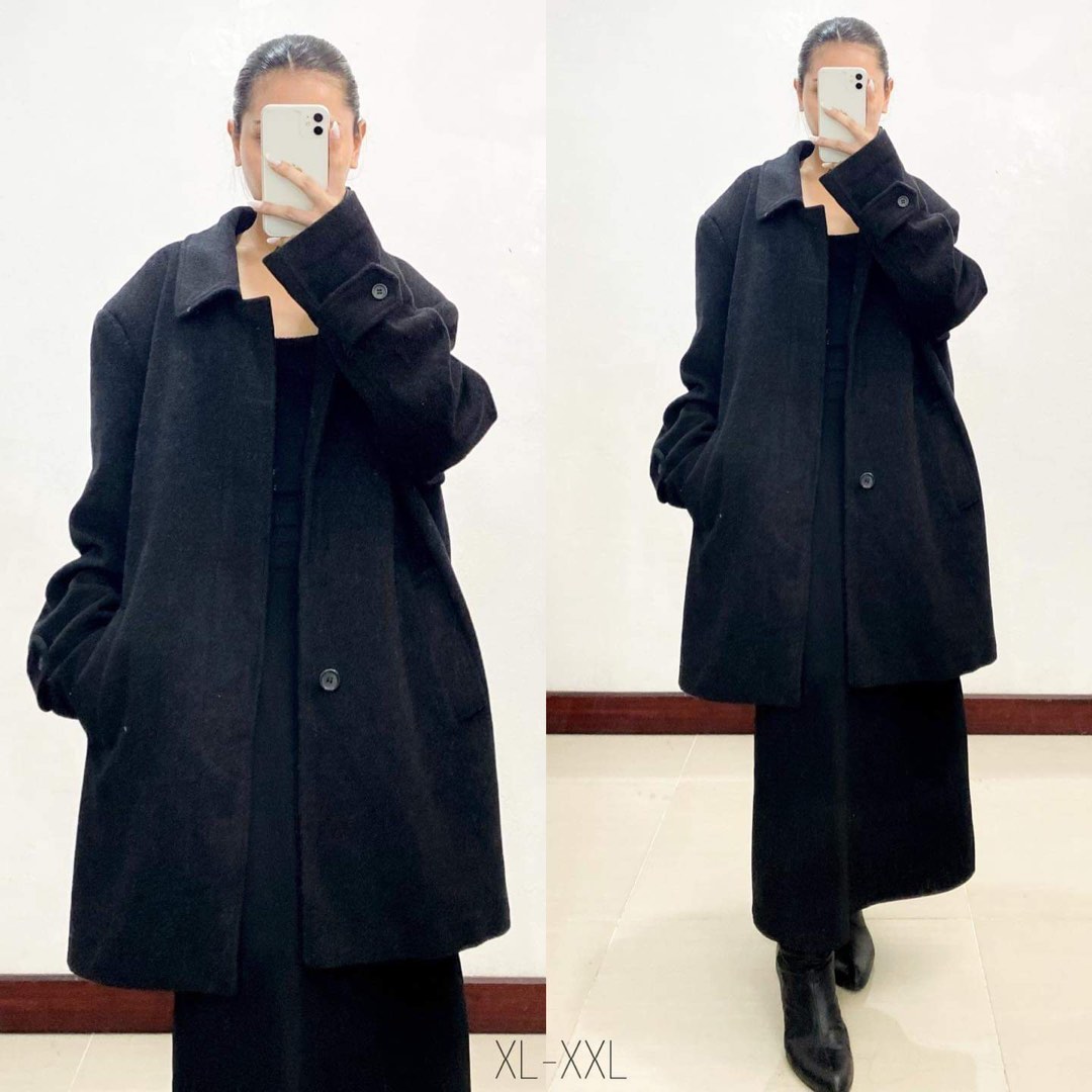 Dark Winter Coat with Inner Lining, Women's Fashion, Coats, Jackets and ...