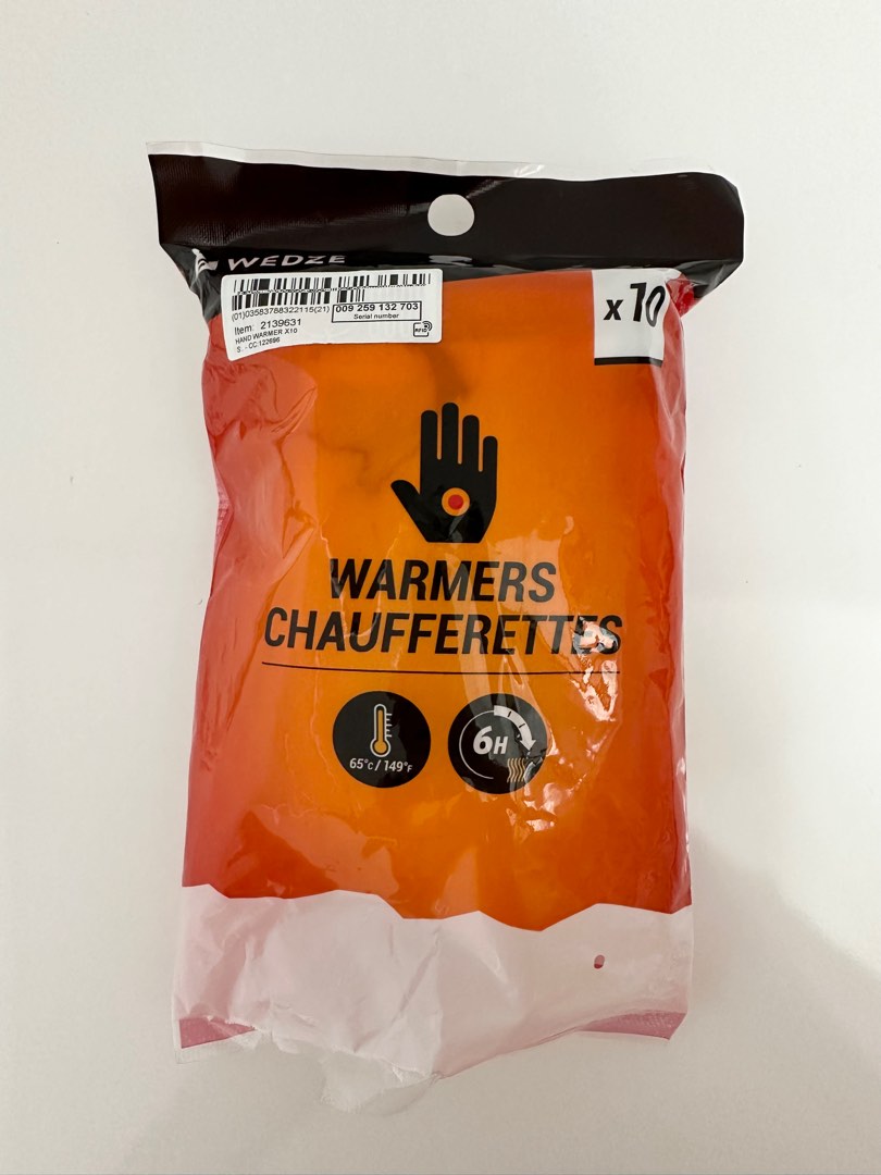 Decathlon Heat Pack Hand Warmer X 8, Everything Else on Carousell