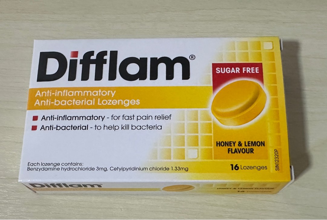 BNIB Difflam Lozenges, Health & Nutrition, Health Supplements, Vitamins ...