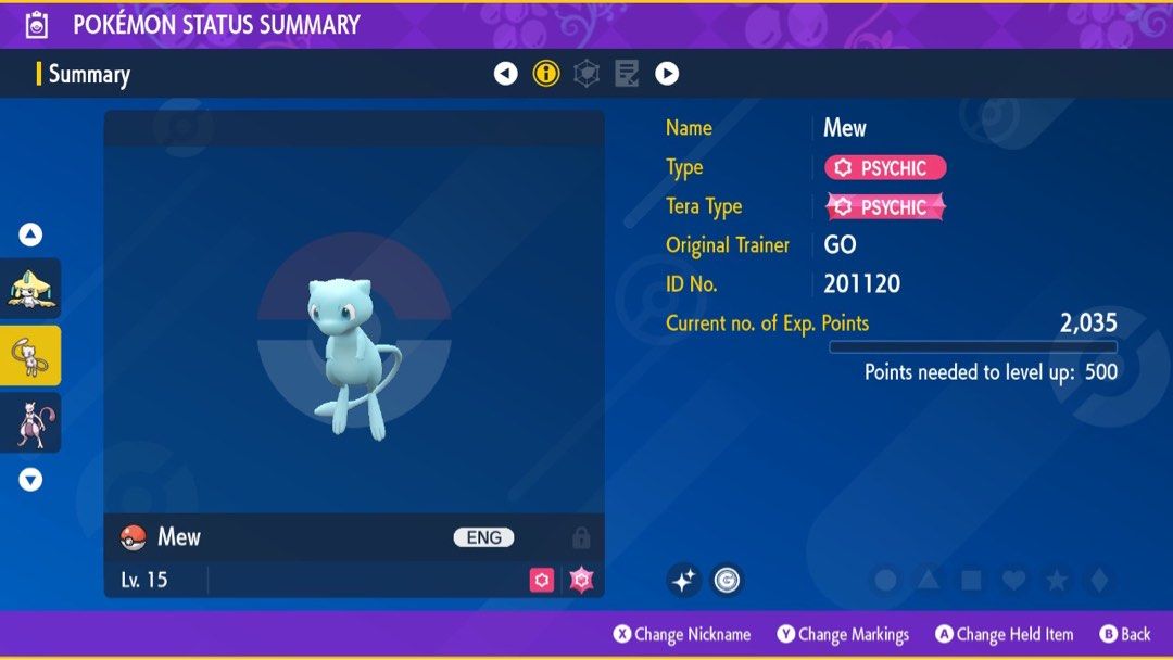 Digital Item Shiny Darkrai Deoxys Mew Event Pokemon Scarlet Violet ...